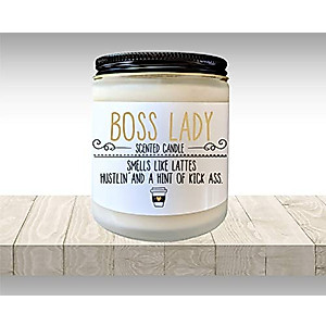 Boss Lady Scented Candle Lady Boss Like a Boss Lady Gift New Job Gift for Boss Funny Gift Boss Babe