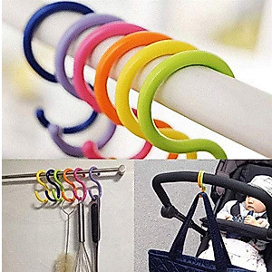 24pcs(4 Packs) S Shaped Colorded Plastic Hanging Hooks,Shirt/Towel/Dress/Clothes Hanger Hook Home Kitchen Accessories (24)