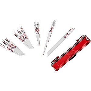 Milwaukee 49-22-1110 U 10 pc Sawzall Blade Kit with Case + 10 Free Blades