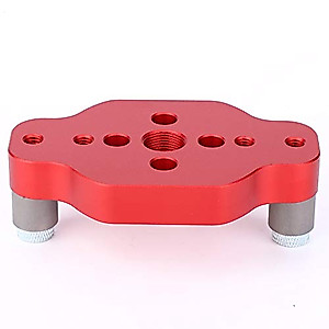 OKJHFD Woodworking Dowel Drill Guide Kit,Woodworking Straight Hole Positioner Aluminum Alloy DIY Drill Guide Drill Guide Self Centering Dowelling Jig for Carpenter(Punch)