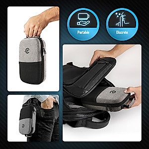 Epulse Smell Proof Box, Smell Proof Bag Case, Stash Containers, Small Lock Box, Vape Case, Pouch Travel, Smellproof Stash Bag for Accessories, Anti Smell Bags (8x6 in, Grey)