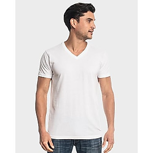 True Classic V Neck Mens T Shirt, Premium Fitted Soft Men's T-Shirts White
