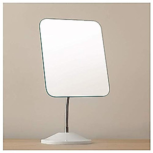 LIMEI-ZEN Bathroom Mirror Make-up Mirror Simple HD Page Simple Mirror Desktop Vanity 360 deg; Freedom Turning Beard Mirror Mirrors