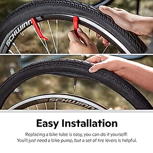 Schwinn Replacement Bike Inner Tube, Traditional and Self-Sealing, Self-sealing, 700c x 35-42mm, Black