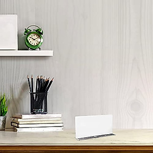 Baluue Plastic Shlef Dividers - Clear Shelf Dividers with Magnetic Side- L Shape Separator Clapboard for Commodity Classification for Cabinets Shelf Store (3 Packs)