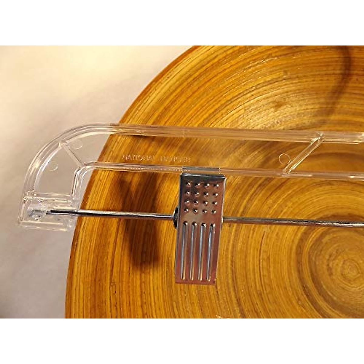 NAHANCO 600RC Plastic Skirt/Pant Hanger with Short Metal Swivel Hook and Pinch Clips, Heavy Weight, 14", Clear (Pack of 100)