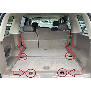 EACCESSORIES EA Rear Trunk Organizer Cargo Net for Mercury Mountaineer 2002-2010 – Floor Style Cargo Net for SUV - Premium Mesh Elastic Car Trunk Organizer – Compatible with Mercury Mountaineer