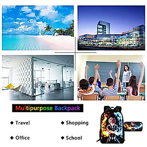 Cejburw Anime Manga Todoroki Backpack with Ergonomic Back Pad, Durable Laptop Bag Large Book Bag Travel Daypack Wear Resistant Back Casual Bookbag