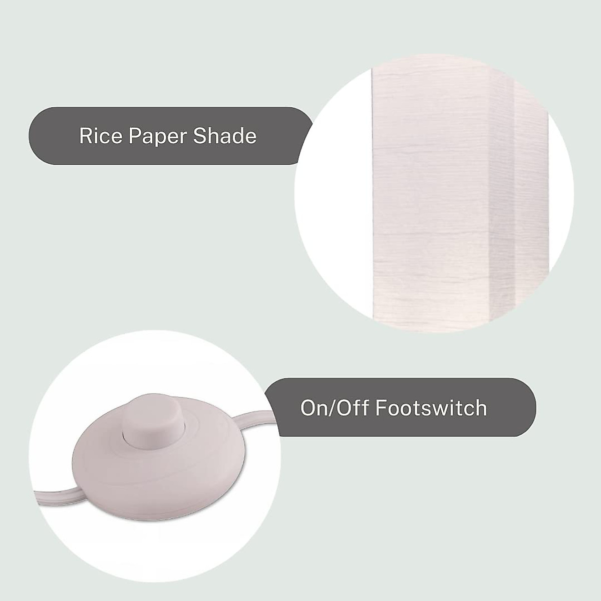 LIGHTACCENTS Honors Color Changing Floor Lamp With Two RGB LED Bulbs And Remote Control - Select From 4 Color Changing Modes. The Remote also has a built-in dimmer.