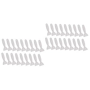 Vaguelly 40 Pcs Refrigerator Deicer Cleaning Tool Freezer Frost Shovel ice Breaker Shovel Plastic Scraper Tool Tools for deicing Tool Fridge ice Removal Shovel ice Removal Scoop White