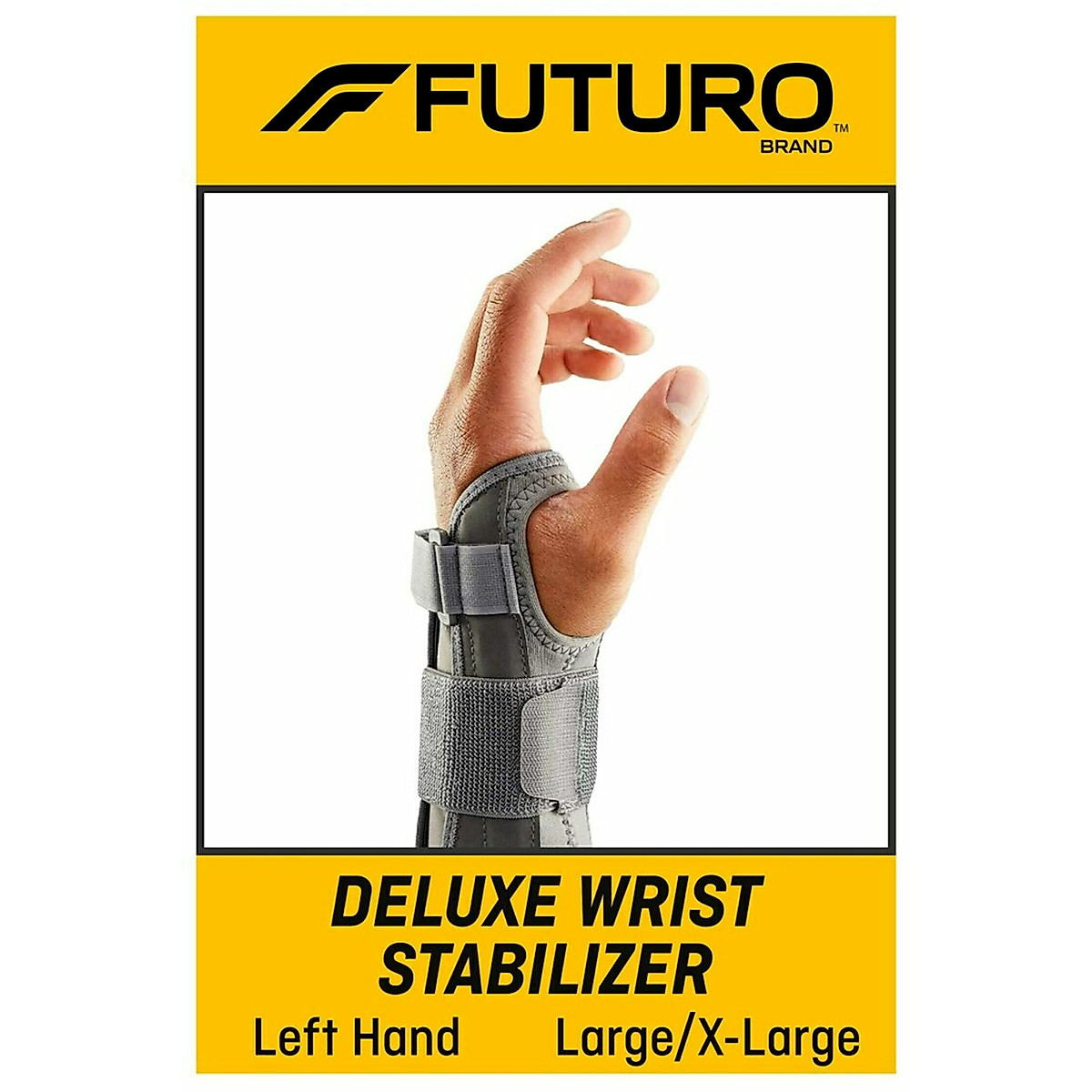 FUTURO-MMM-357 Deluxe Wrist Stabilizer, Large/X-Large - grey