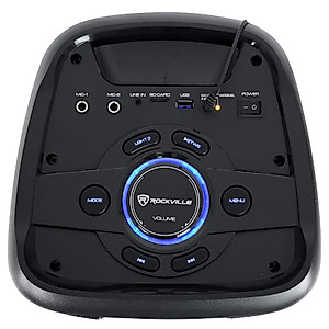Rockville Rock Party 6 Dual 6.5" Battery Powered Home/Portable Bluetooth Speaker