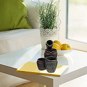 Happyyami 1 Set Succulent Plant Pots Resin Flower Planter Decorative Flower Pot Small Planter pots Table Pen Holder Small Flower Pot The Office Decor Small Planting Flowerpot Ashtray Counter