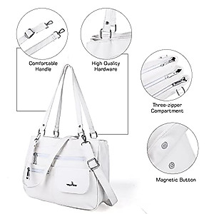 Angel Kiss Purses and Handbag for Women Soft PU Leather Large Hobo Bags for Ladies Top Handle Satchel Shoulder Bag