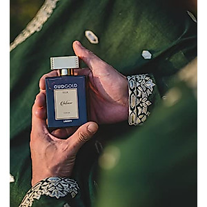 Liberty Luxury Oud Parfum for Men and Women, OudGold Intense New Edition (100ml/3.4Oz) Oud Perfume Spray Designed in France, Woody Notes, Long Lasting Oud Perfume