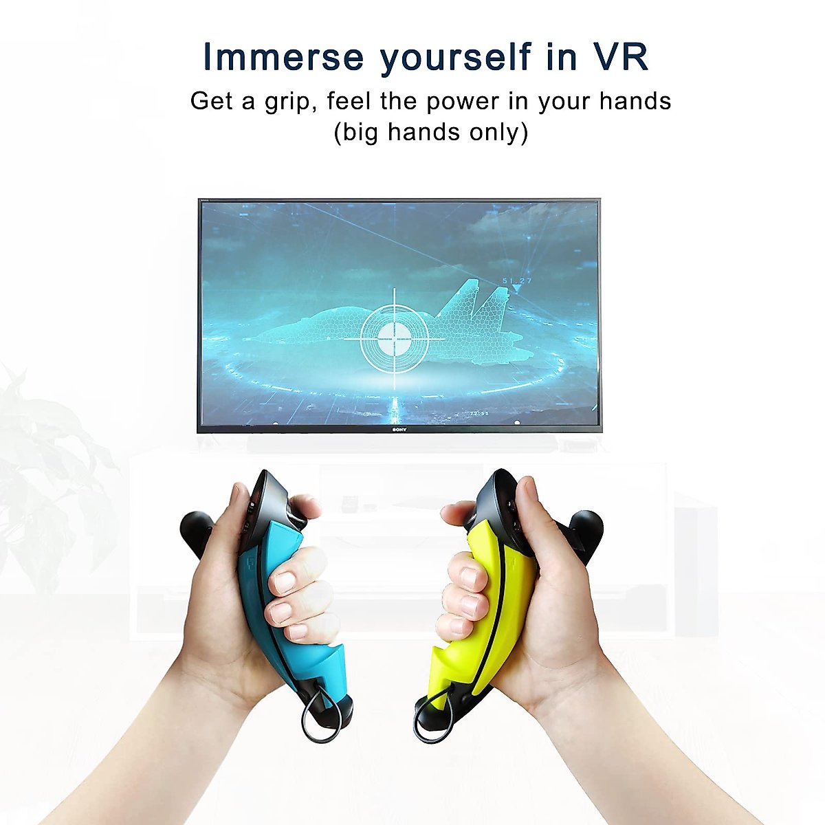 Valve Index VR Controller Grips - Deluxe Pair - KNUCKLES DUSTER Light - Ergonomic MOD for Knuckles Virtual Reality Controller
