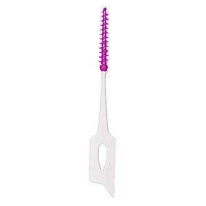 An-self 160PCS Interdental Brushes Ultra Tight Bristles Tooth Interdental Cleaners Silicone Toothpick Brush Disposable Teeth Soft Picks, 160 Count (Pack of 1), Purple
