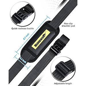 WILDKEN Scooter Shoulder Strap, 71in Carrying Scooter with Adjustable Carrying Strap and Extra-Thick Anti-Slip Shoulder, Scooter Strap for Electric Scooter, Bikes, Balance Bikes, Yoga Mat, Ski Board