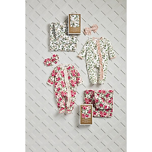 Mud Pie Baby Muslin Swaddle, Rose, 47" x 47"