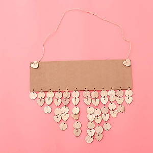 BESPORTBLE Wall Calendar SimpleCreative Nordic Style Hanging Wooden Calendar Pendant for Store Office Home Reminder Wall Calendar