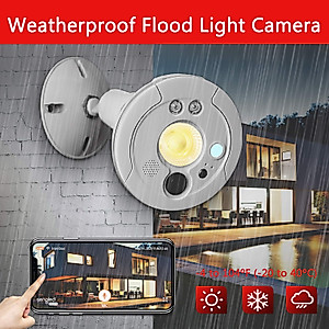 Sengled Floodlight Camera with Motion Sensor Light, Outdoor Security Camera 1080P, Floodlight Security Camera Waterproof, WiFi Camera Outdoor Home Security, Night Vision 2-Way Talk, 2nd Gen, 1pk