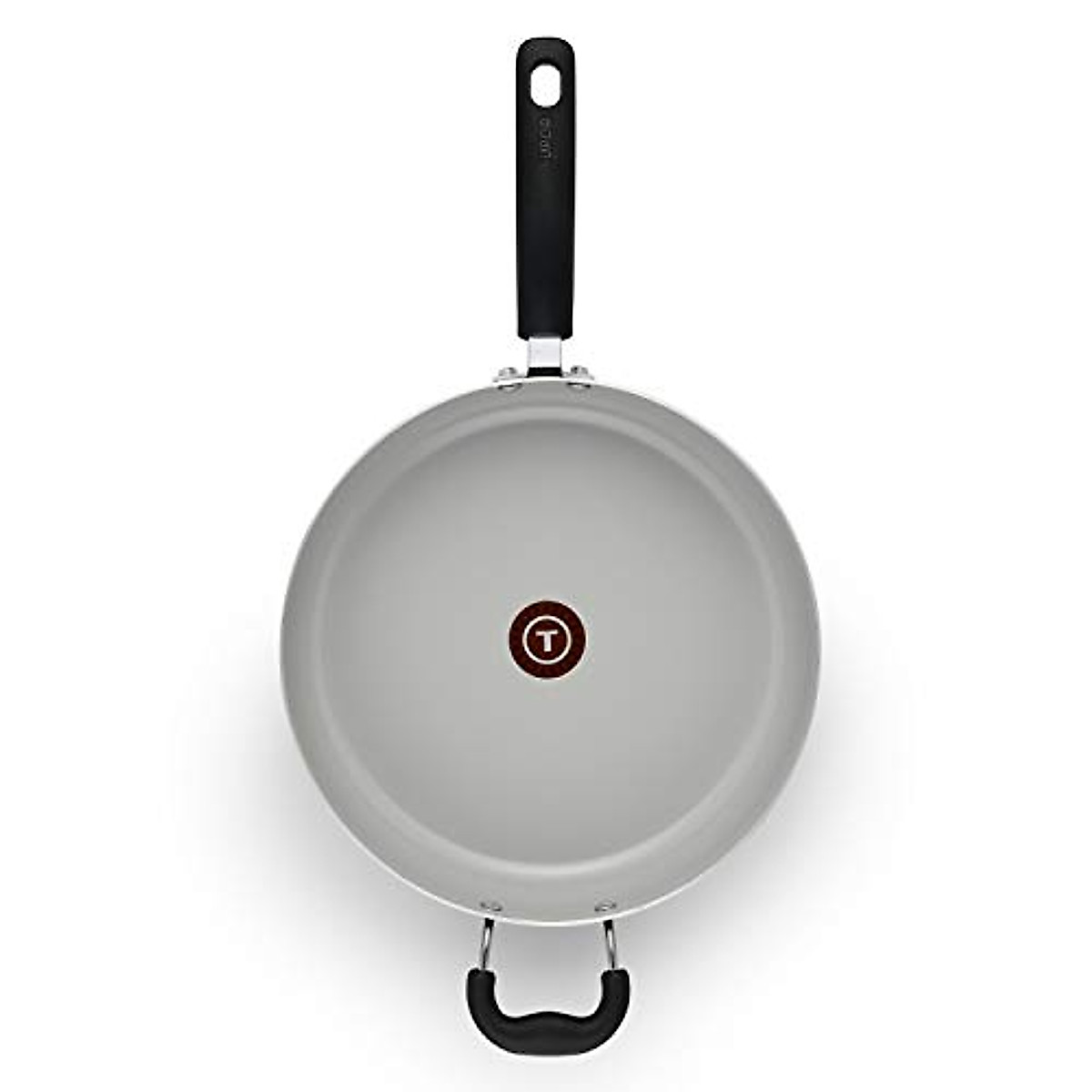 T-fal G9019064 Specialty Ceramic Dishwasher Oven Safe Jumbo Cooker, 5 quart, Black