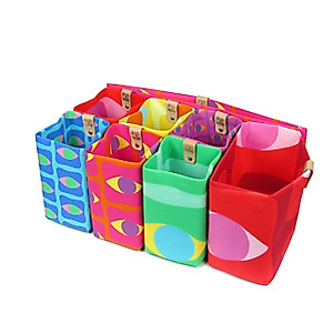 Bright Flagship Prints, 5" 8-pc Tote Set