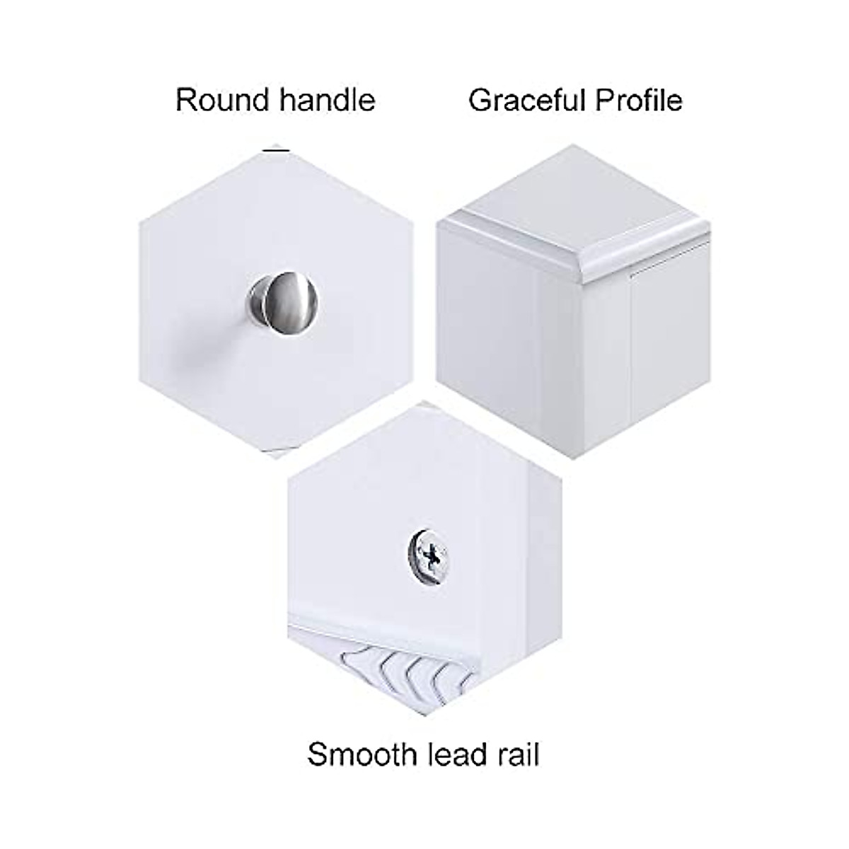 conifferism White Nightstand End Table with Drawer and Storage Shelf, Wood Side Table for Living Room Bedroom Home Furniture