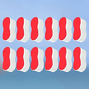 DOITOOL 12 Pieces Replacement Toilet Seat Bumpers for Bidet with Strong Adhesive Universal Toilet Seat Buffer (White)