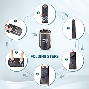 Forbidden Road Portable Single Sleep Bag for Camping Hiking Backpacking - Compression Bag Included (Black, 0 ℃ / 30 ℉)