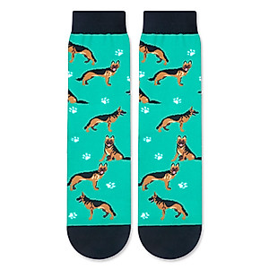 Zmart Funny Men German Shepherd Socks - Crazy German Shepherd Gifts Women Fun Weird Gifts