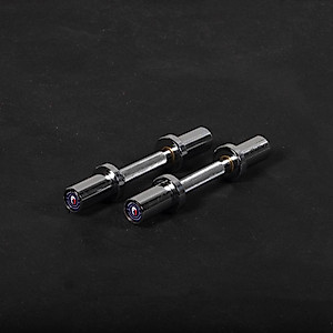 Titan Fitness Pair 15in Loadable Olympic Dumbbell Bars, 400 LB Capacity Each, Knurled Handles for Home Gym Strength Training