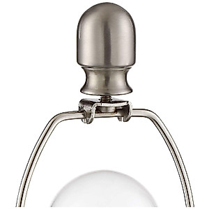 360 Lighting Alana Coastal Accent Table Lamp with Nightlight LED 22.75" High Rope Blue Glass Gourd White Fabric Drum Shade Decor for Living Room Bedroom Beach House Bedside Nightstand Home