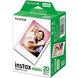 Fujifilm Instax Mini Instant Film 20 Exposures, 20 Sticker Frames for Fuji Instax Prints, Bundle