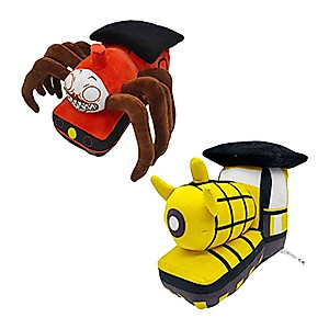 Rersheng Choo Choo Charles Plush Toy Cho Cho Charles Yellow Spider Train Plush Doll Gift for Kids Fans,Choo Choo Train Toy Spider Stuffed Animal
