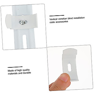 IMIKEYA 12 Pcs Bracket Blind Fixer Track Window Hardware Horizontal Blinds Wand Hook Venetian Blind Tilt Hook Vertical Blind Repair Window Covers for Home Iron Curtain White Repair Parts