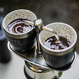 YETI Rambler 4 oz Stackable Cup, Stainless Steel, Vacuum Insulated Espresso/Coffee Cup, 2 Pack, Wild Vine Red