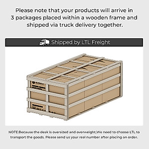 EUREKA ERGONOMIC Electric Standing Desk with Dual Drawers,63 Inches Height Adjustable L-Shaped Office Desk,Sit Stand Desk Executive Desk Computer Workstations with Monitor Stand,Left/Black