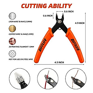 DIFFLIFE Professional 9 PCS Model Tools Kit Modeler Basic Tools Craft Set Hobby Building Tools Kit for Gundam Car Model Building Repairing and Fixing-9 Piece
