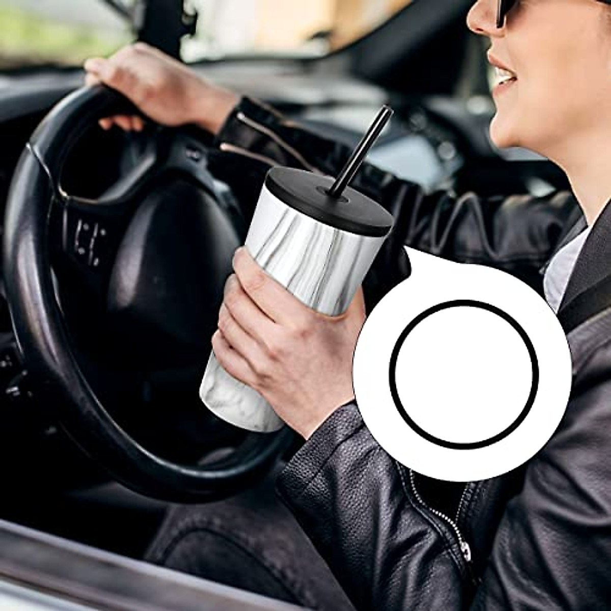 AIEVE Replacement Seals for Simple Modern Insulated Tumbler with Lid and Straw, 5 Pack Replacement Gasket for Simple Modern Tumbler