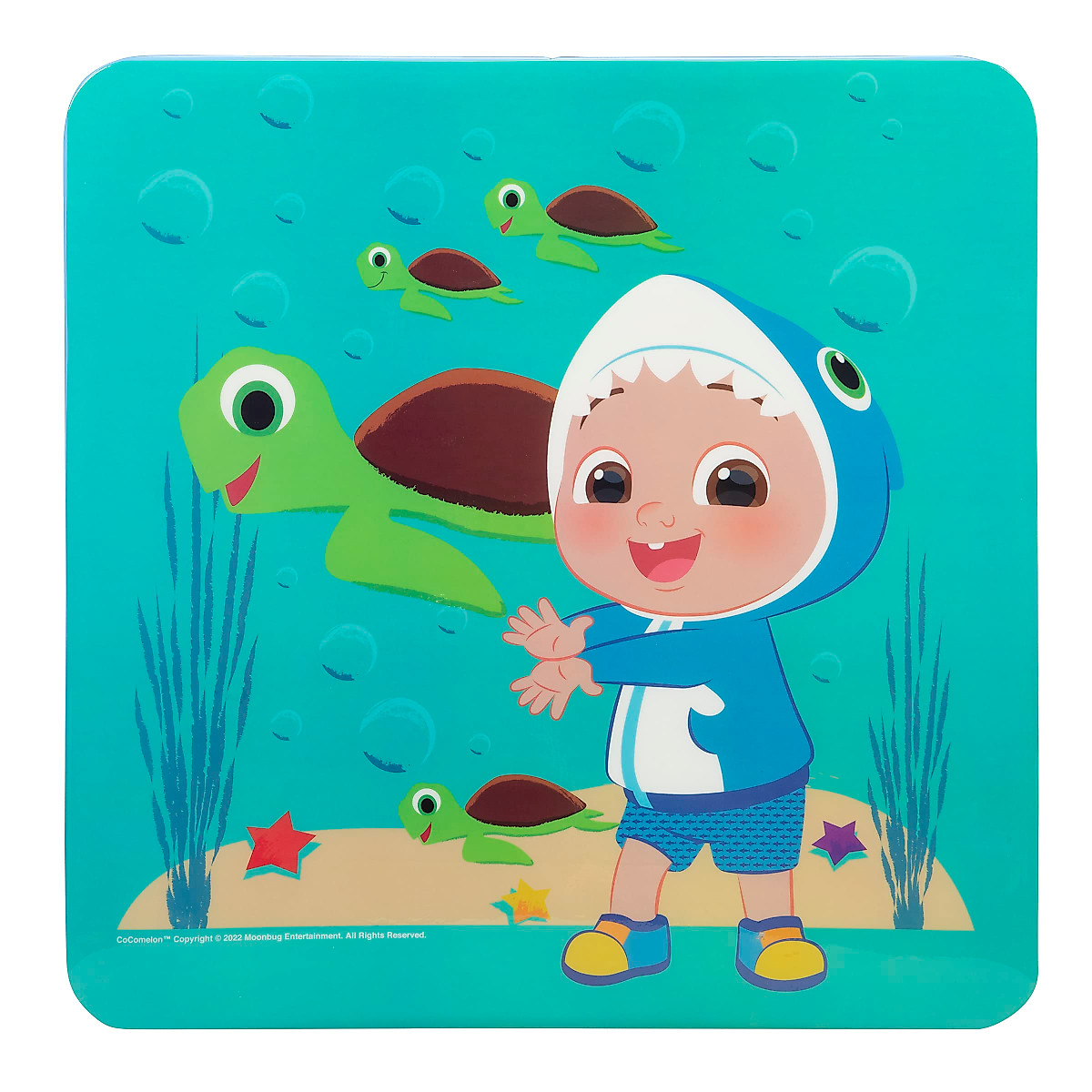 CoComelon Table & Chair Set for Toddlers 24-48M, Includes 1 Table & 1 Chair - Sturdy Metal Construction, Table: 20" L x 20" W x 16.4" H, Chair: 12" L x 11.6" W x 17.7" H - Weight Limit: 70 lbs