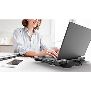 Laptop Cooling Fan Pad – CTA Digital USB-Powered Cooling Pad Fan with VESA-Compatible Laptop Holder for Laptops 7" to 15" - Black (ADD-LTPCF)