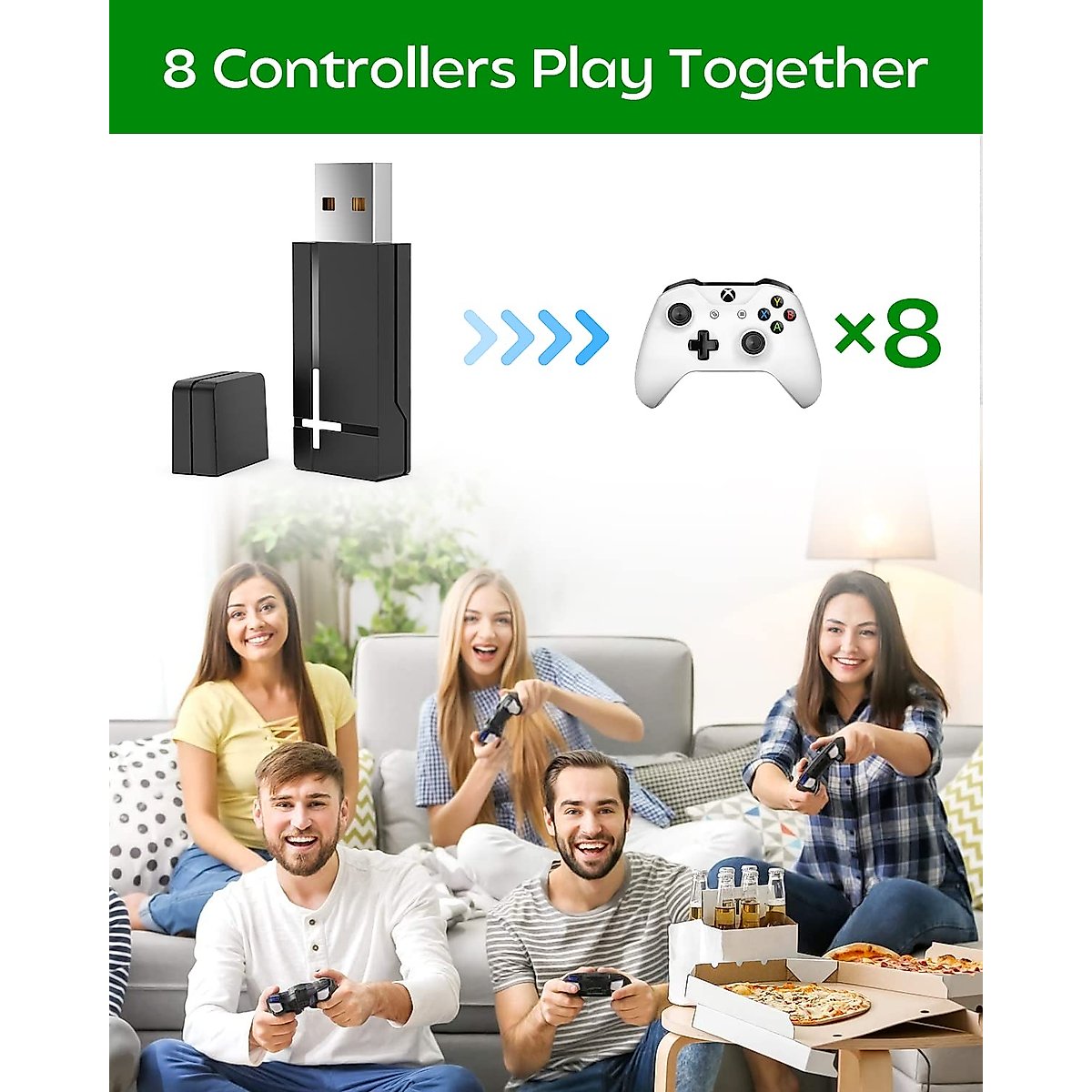 AOLION Controller Adapter Compatible with Xbox One Controller, Elite Series, Xbox One X, Xbox One S Controller