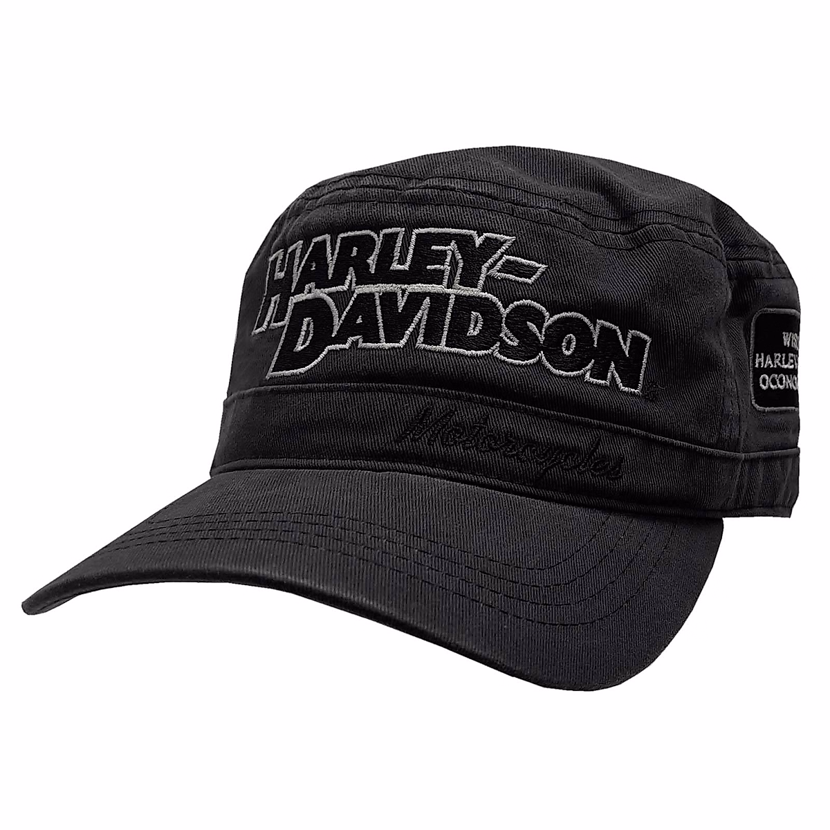 Harley-Davidson Painter's Cap, Block H-D Embroidered Script, Charcoal Gray