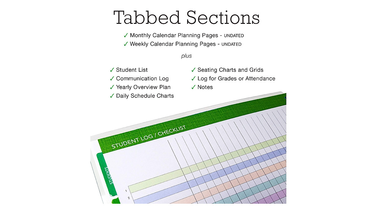 Elan Deluxe Teacher Planner – Undated & Stylish