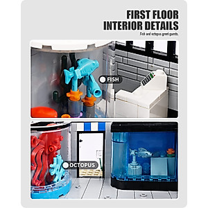 Nifeliz Street Ocean Museum Aquarium Building Blocks and Engineering Toy, Construction Set to Build, Model Set and Assembly Toy for Teens and Adult (2249 Pieces)