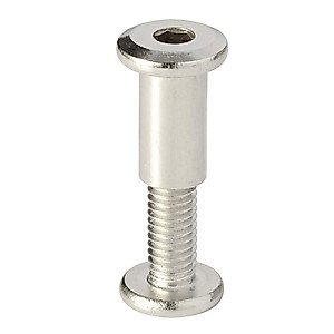 M6 x 35mm Socket Cap Furniture Bolts with Barrel Nuts for Furniture Cots Beds Crib and Chairs, Stainless Steel 18-8 (304), 10 Pairs