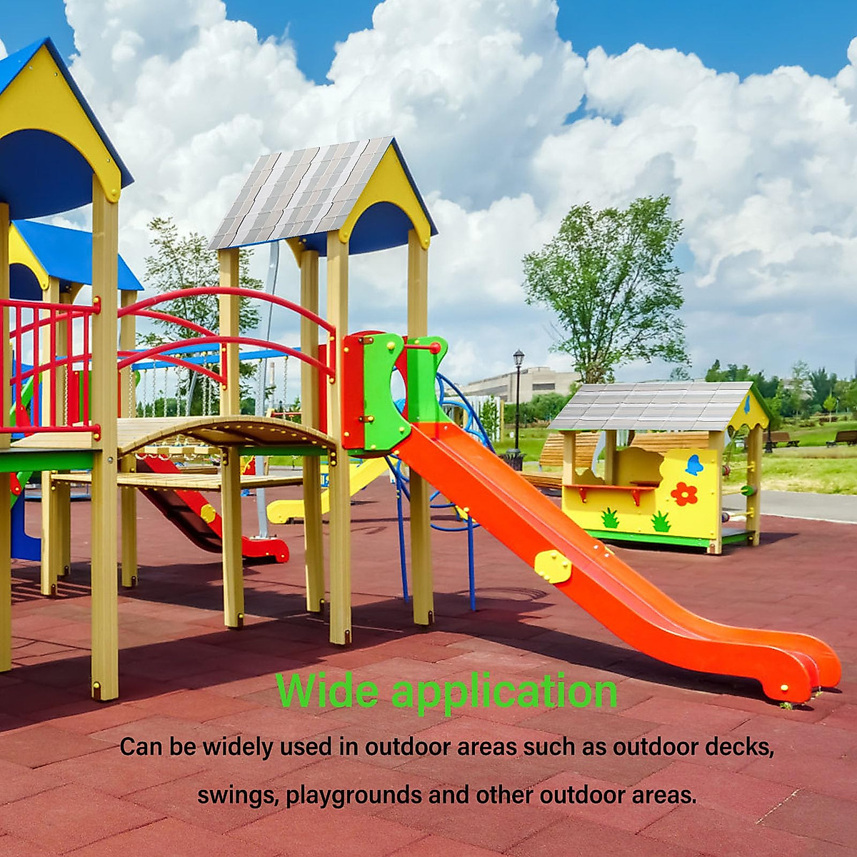 Swing Set Canopy, 89x42in 600D Oxford Cloth Waterproof Swing Set Replacement Tarp Foldable Multicolor Swingset Slide Sun Shade Proof Tarp Replacement Cover for Playground