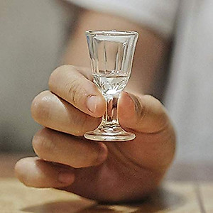 REATR 0.4oz 10ml Unique Mini Wine Shot Glasses Set of 6 (only 12 ml)