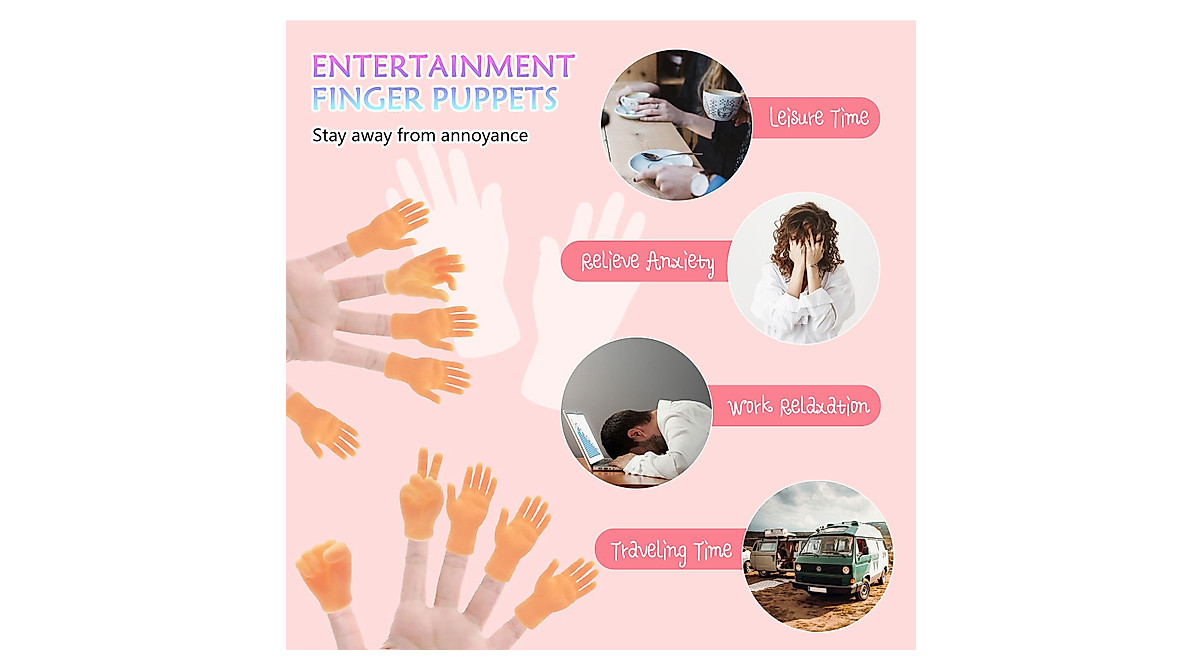 Tiny Hands: 20 Pcs Miniature Realistic Finger Prank Props